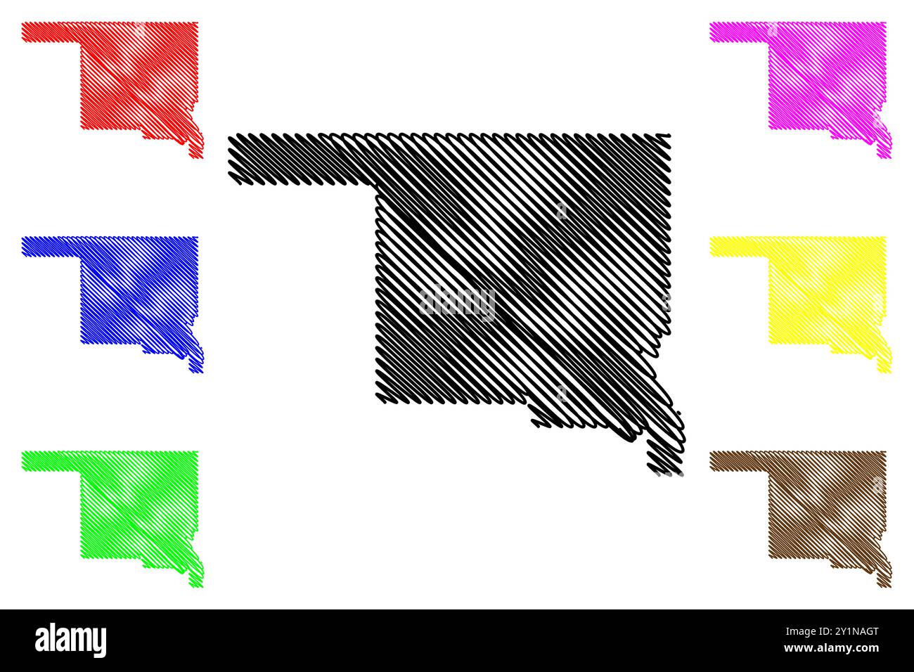 Timiskaming District (Canada, Ontario Province, North America) map ...