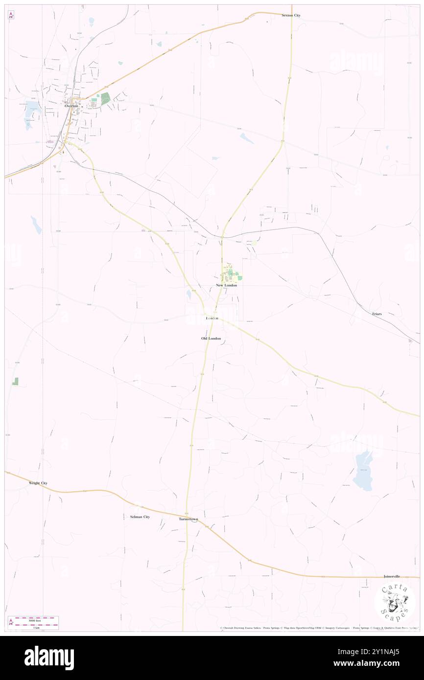 London texas map Cut Out Stock Images & Pictures - Alamy