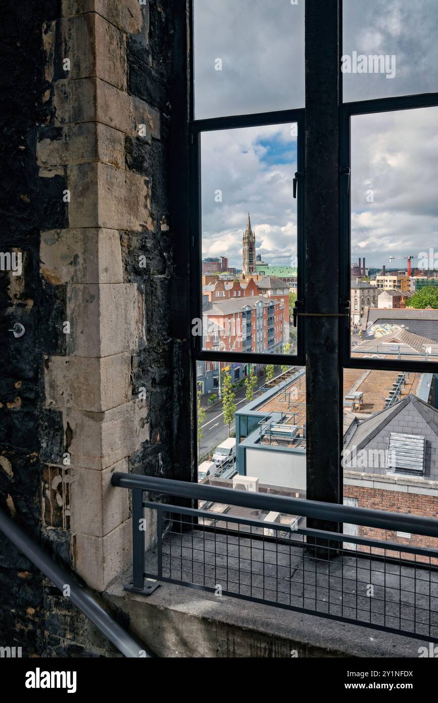 Der Westblick vom St. Michael´s Tower in der Dublinia in Dublin Stock ...
