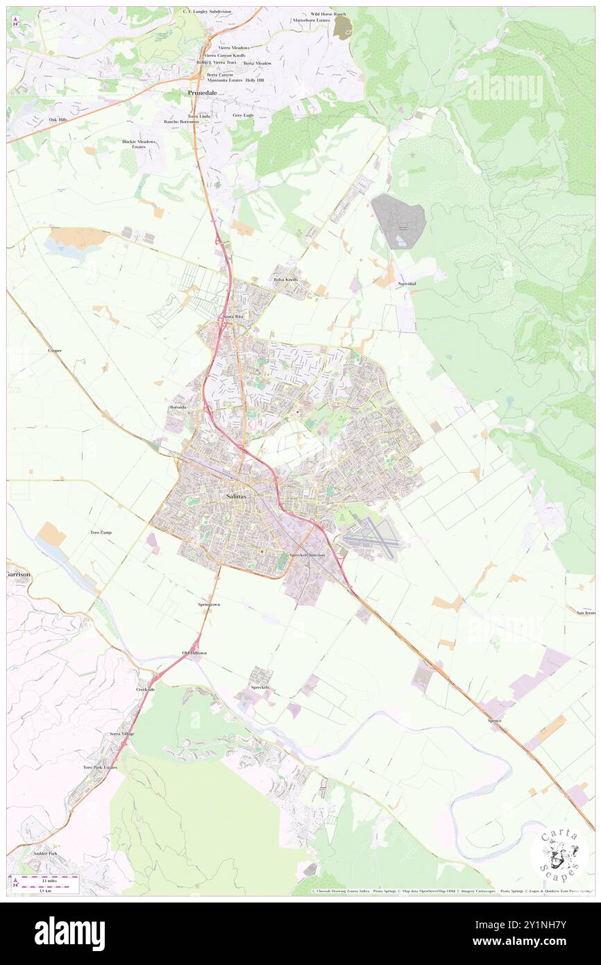 Where Is Salinas California On The Map Of California Map Of Streams In