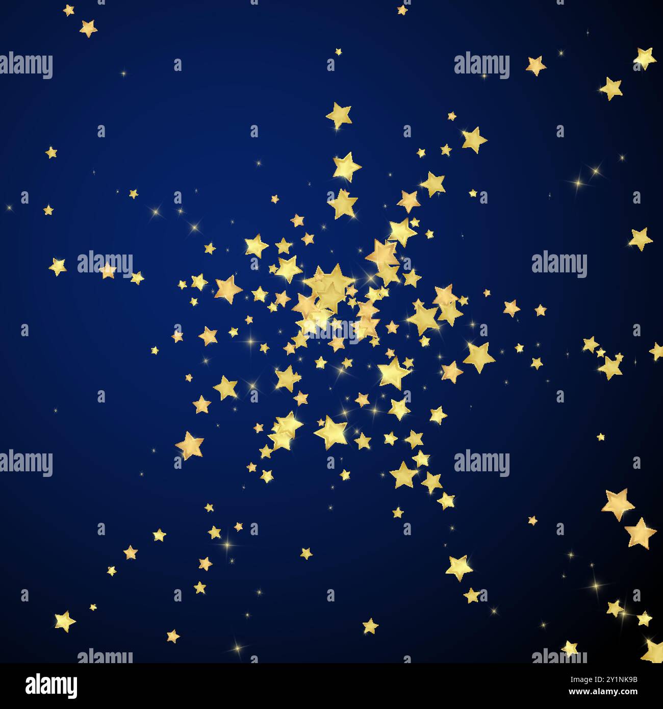 Magic stars vector overlay. Gold stars scattered around randomly ...