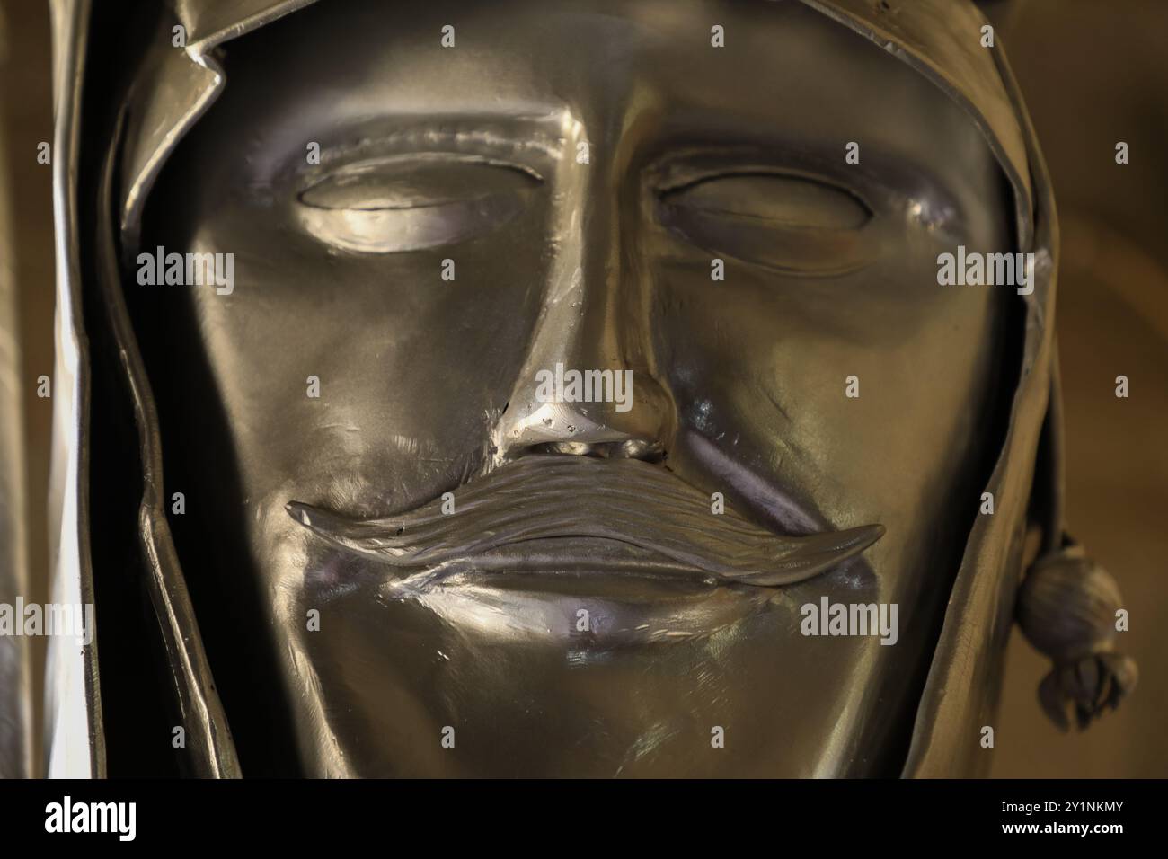 A statue from hardened steel of the Palestinian popular folkloric ...