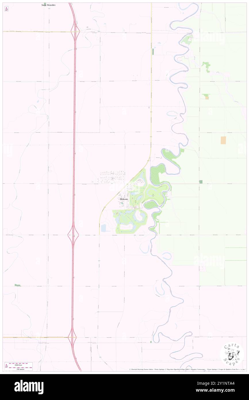 Map of oxbow hi-res stock photography and images - Alamy