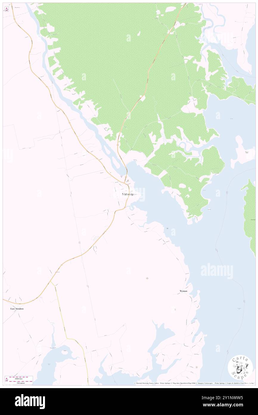 Map of milbridge hi-res stock photography and images - Alamy