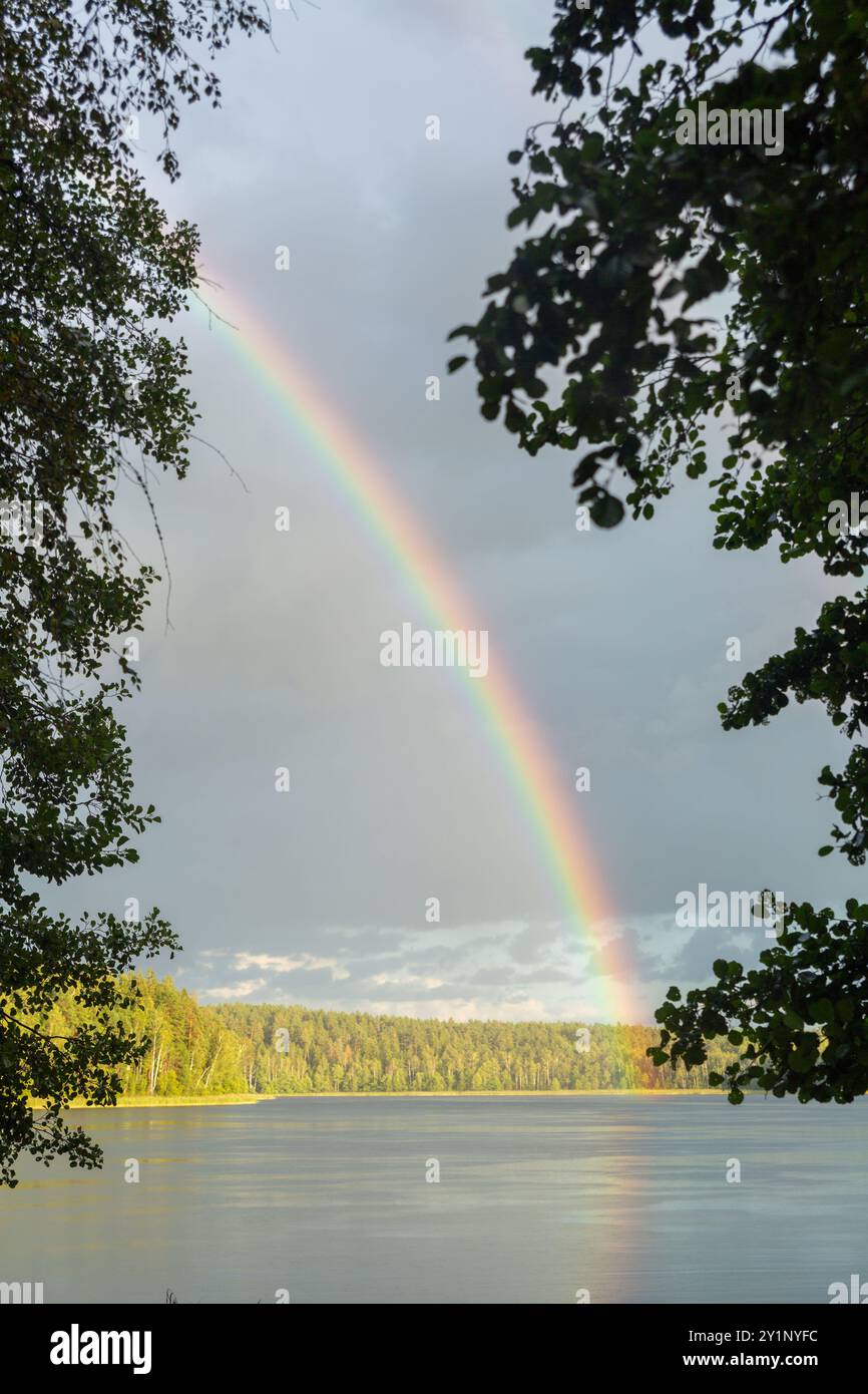 Calm river riverside rainbow hi-res stock photography and images - Alamy