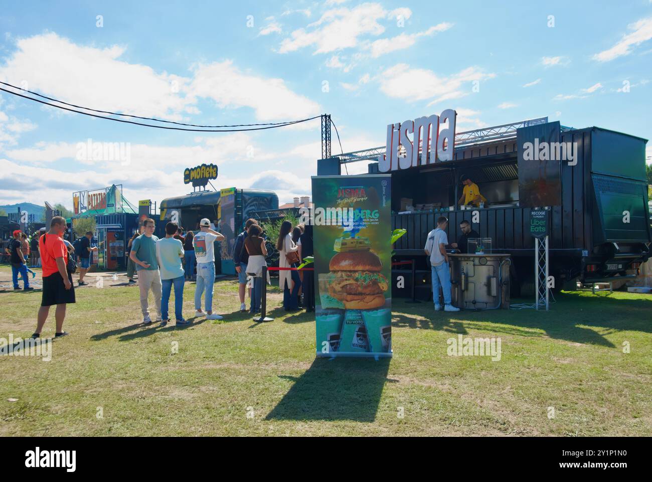 People queueing at the Jisma The Best Burger food truck The Champions ...