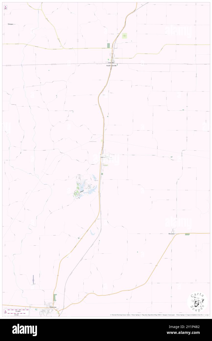 Adams iowa map hi-res stock photography and images - Alamy