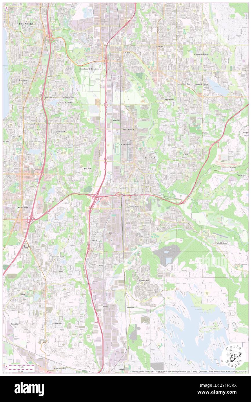 Auburn, King County, US, United States, Washington, N 47 18' 26'', S ...