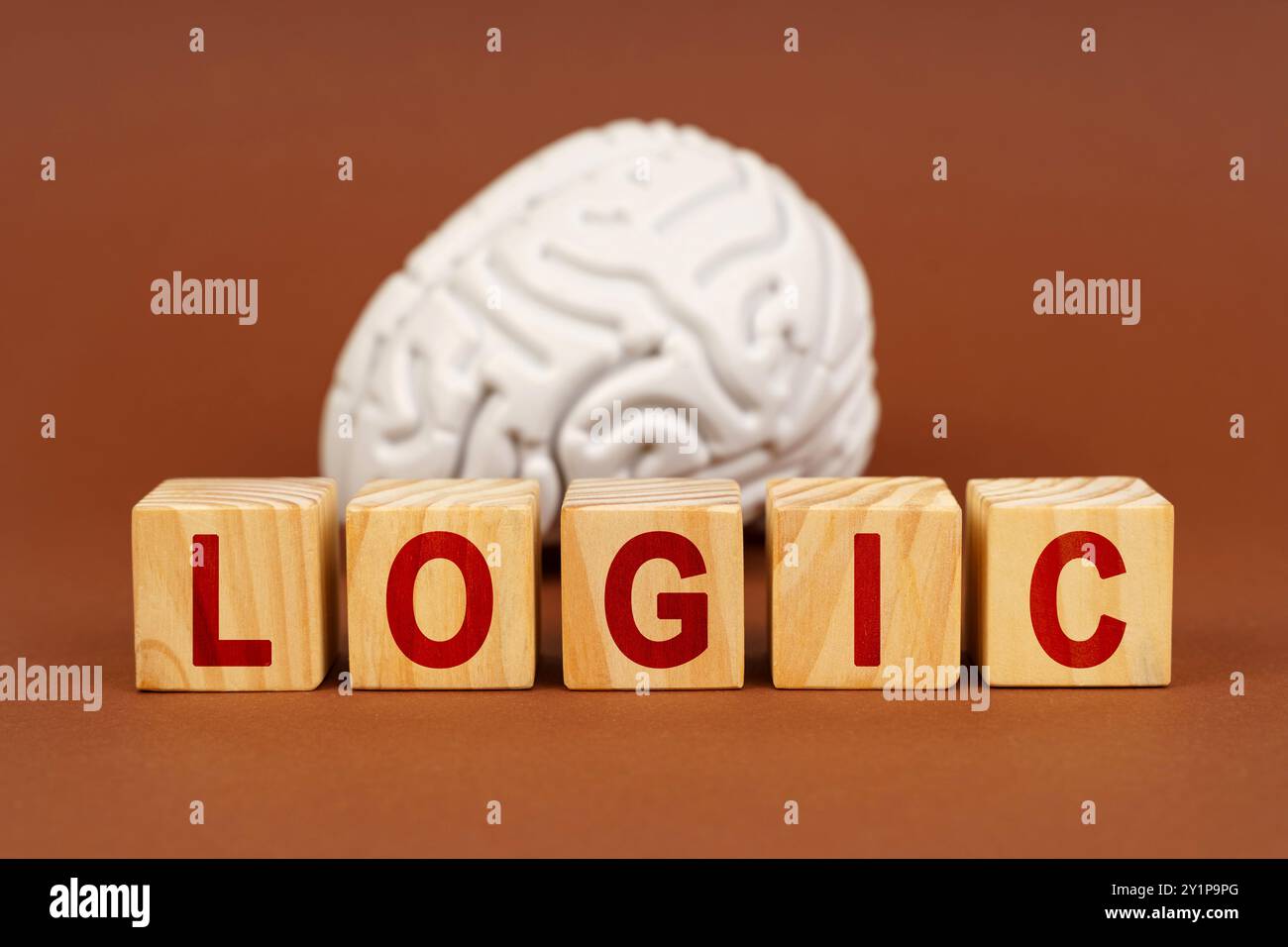 A depiction highlighting the relationship between logic and brain ...