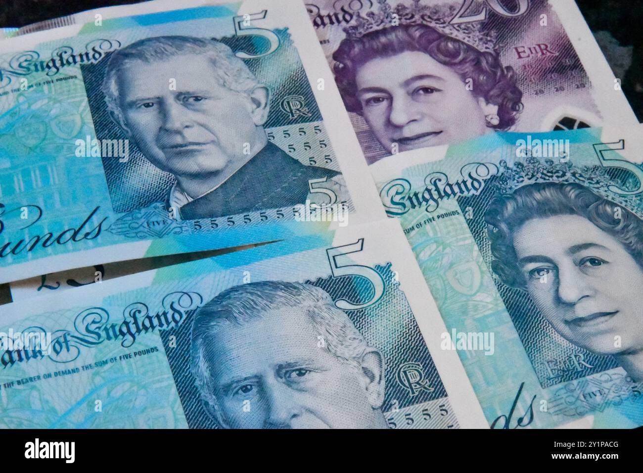 Sterling bank notes king charles hi-res stock photography and images ...