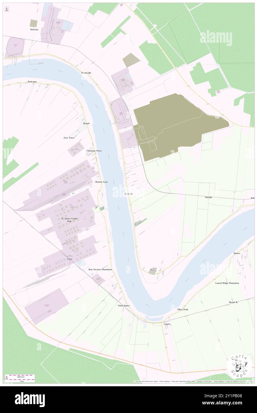 Convent, Saint James Parish, US, United States, Louisiana, N 30 1' 14 ...