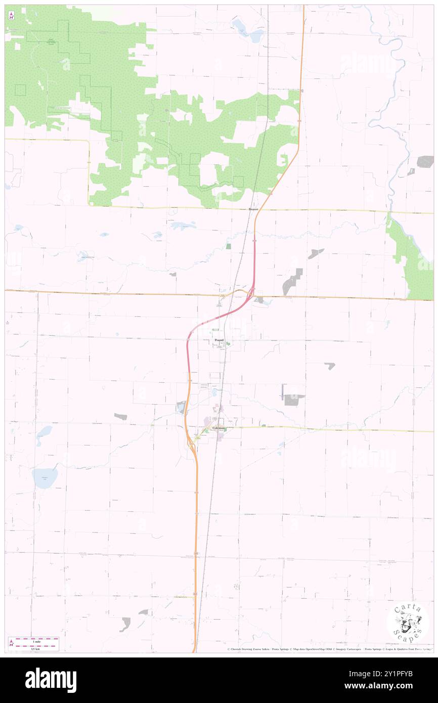 Pound, Marinette County, US, United States, Wisconsin, N 45 5' 38'', S ...