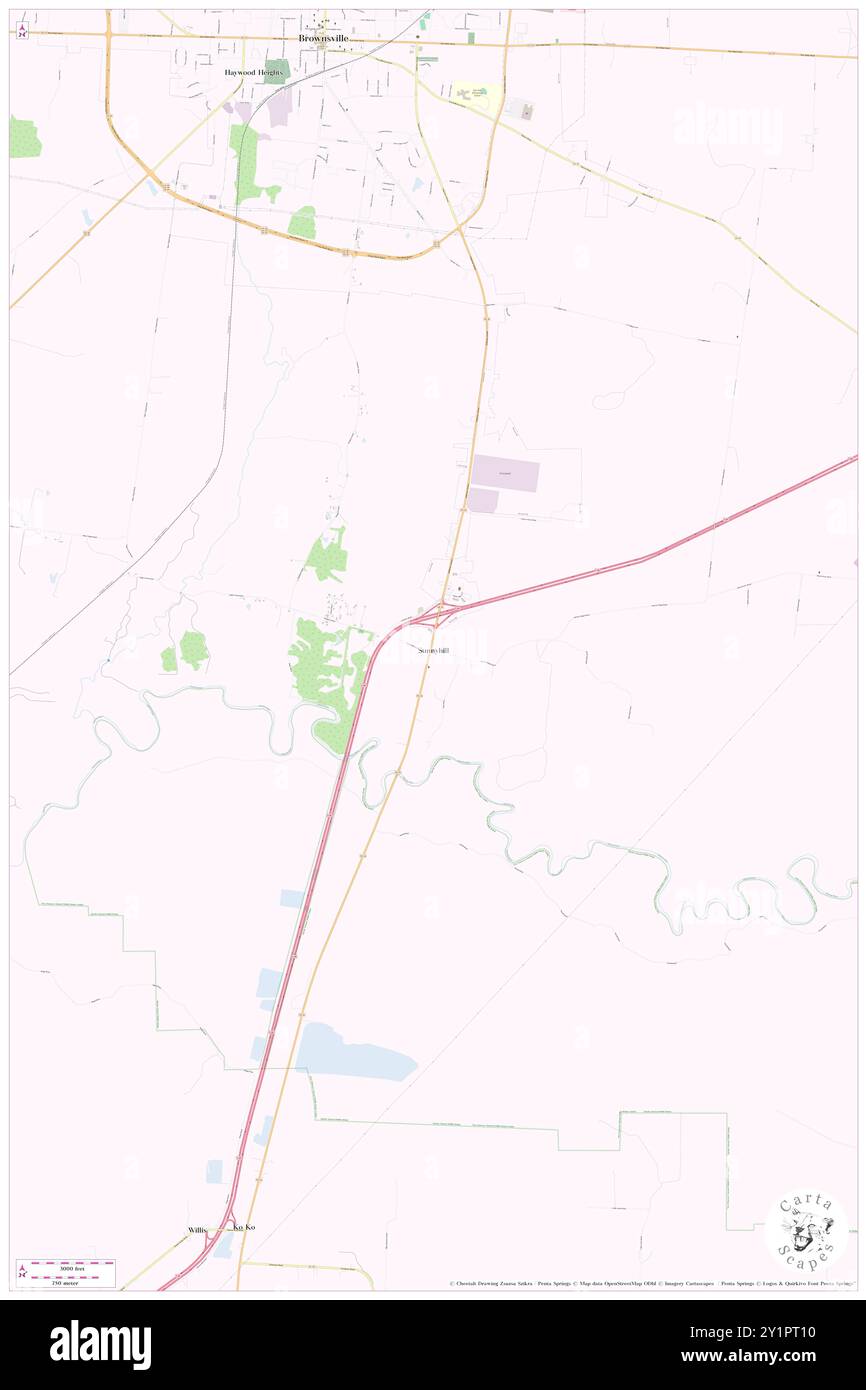 Sunnyhill, Haywood County, US, United States, Tennessee, N 35 32' 5 ...