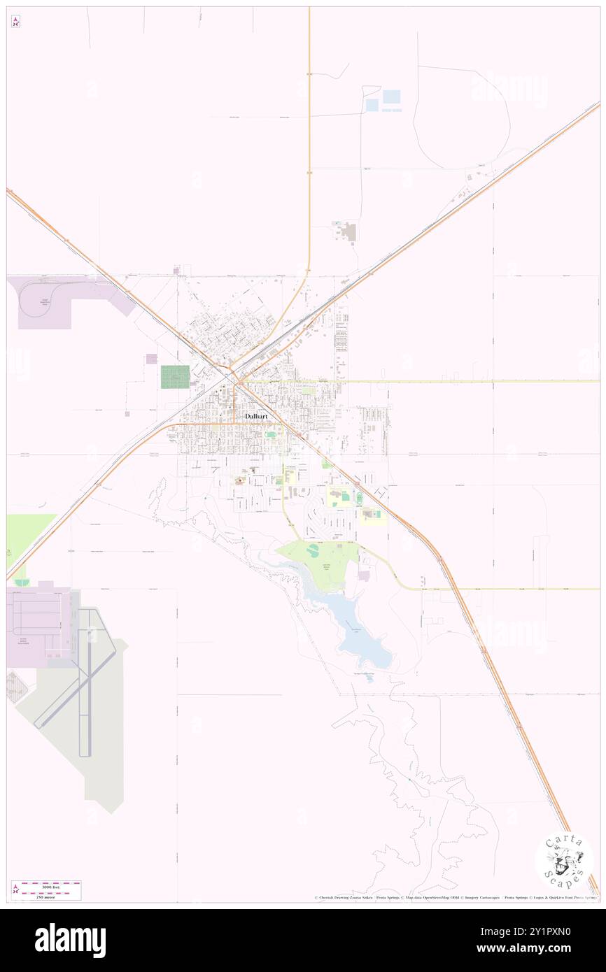 Map of dalhart Cut Out Stock Images & Pictures - Alamy