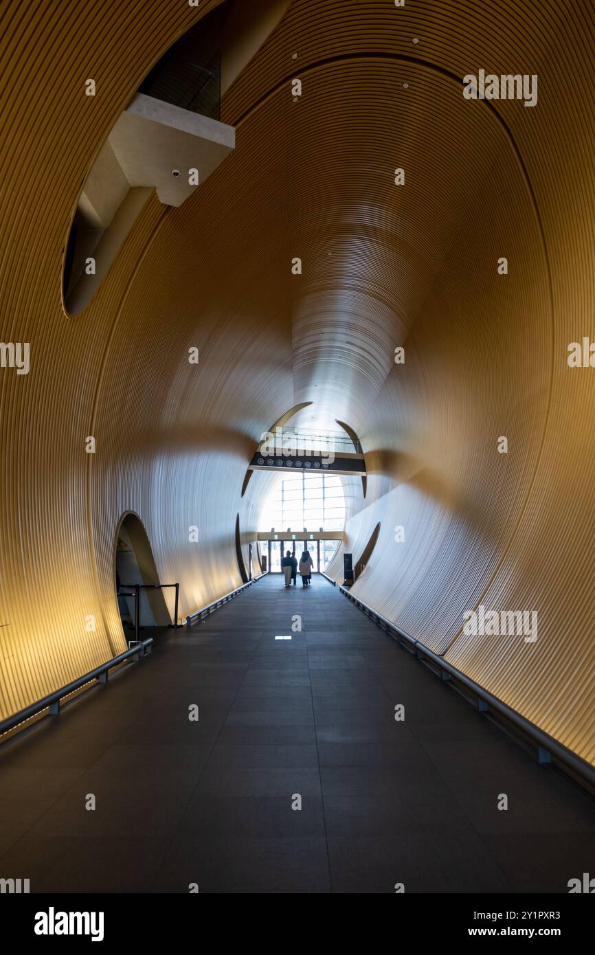Seoul, South Korea - 21 March 2024: Tube, a pathway inside LG Arts ...