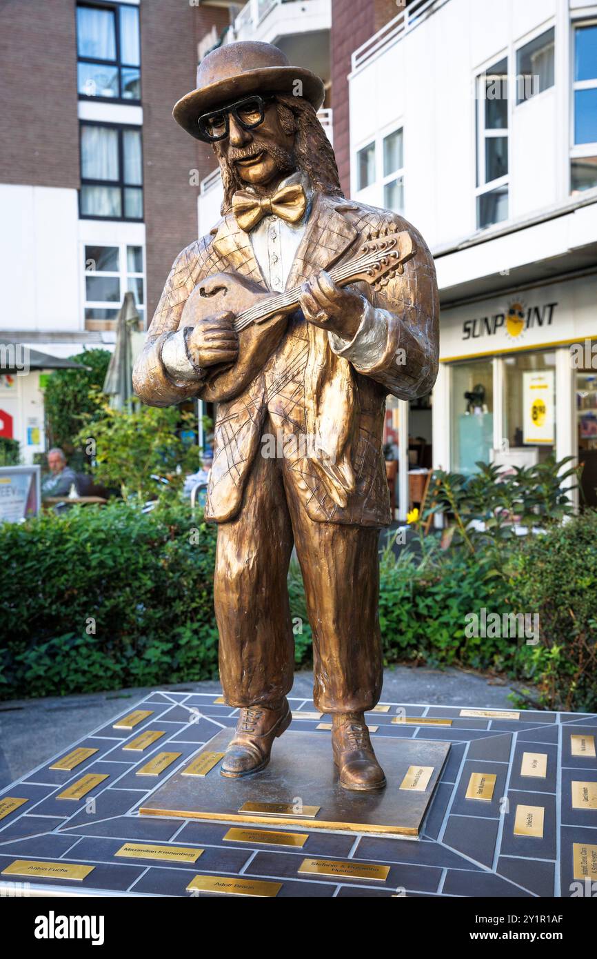 Hans Sueper memorial in front of his home on Berrenrather street in the ...