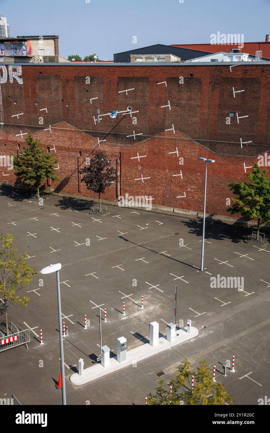 painted vertical parking lot of the Cologne architectural project plan ...