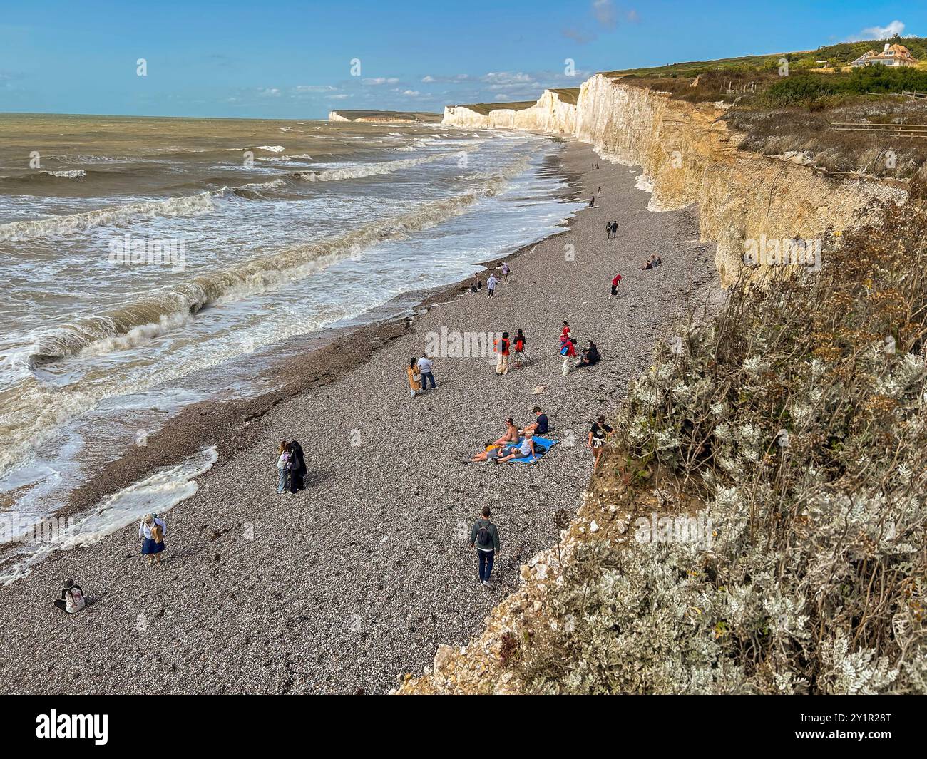 Eastbourne, Great Britain, High Angle, Wide Angle, Large Crowd People ...
