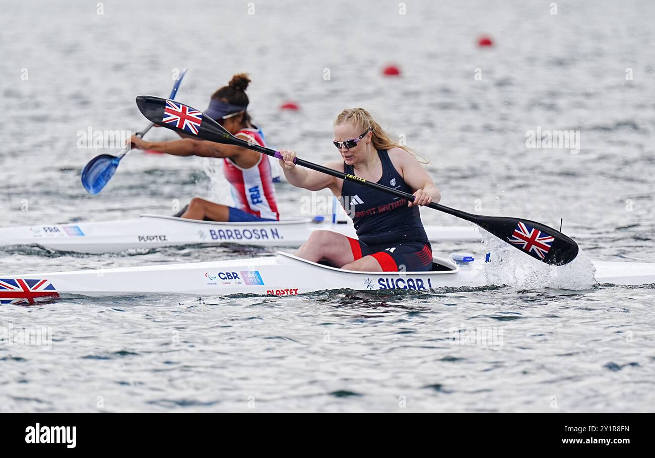Great Britain's Laura Sugar on the way to gold in the Women's Kayak ...