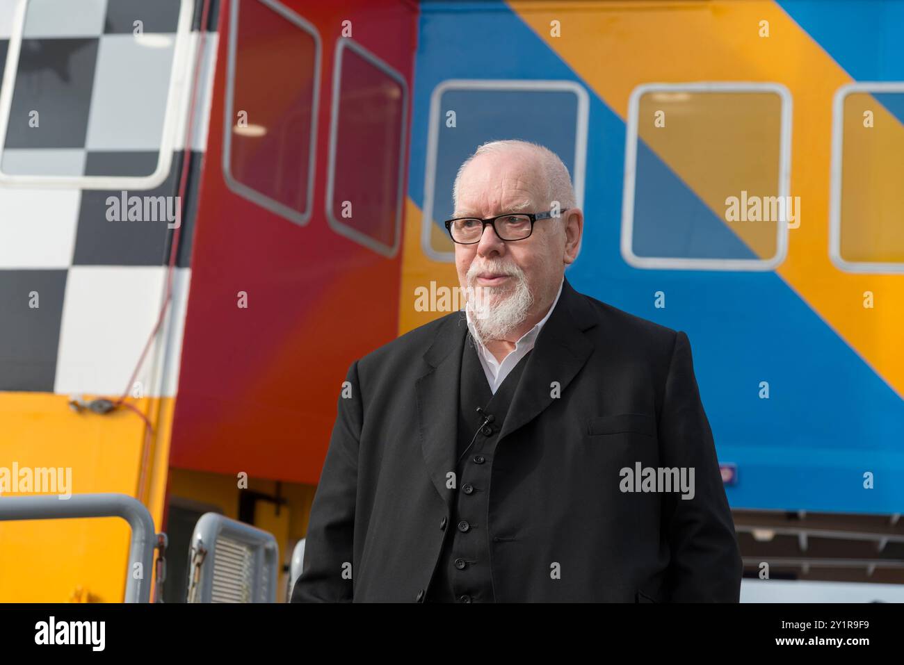 Sir Peter Blake the artist, famous for designing the cover of the ...