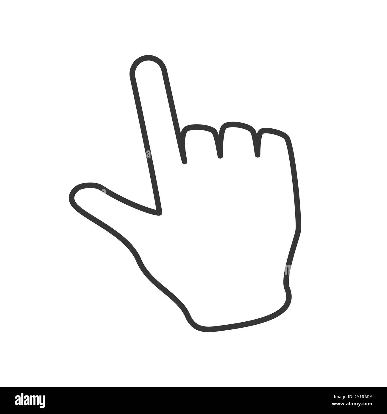 Attention forefinger Black and White Stock Photos & Images - Alamy