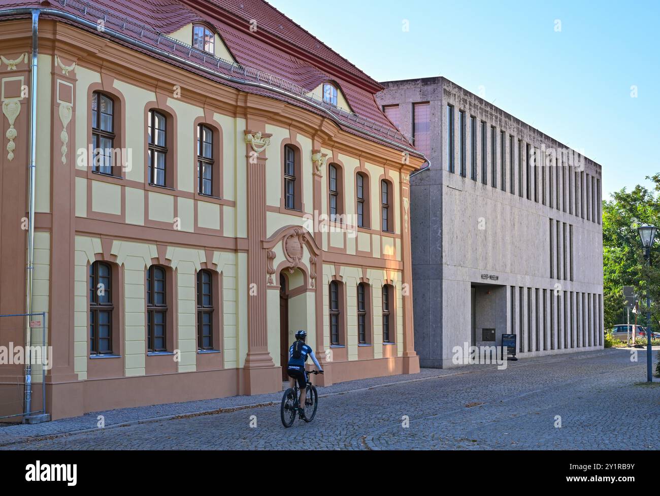 08 September 2024, Brandenburg, Frankfurt (Oder): The historic building ...