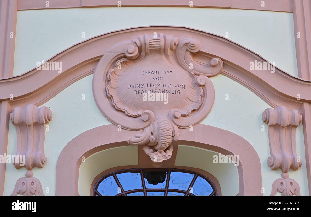 08 September 2024, Brandenburg, Frankfurt (Oder): The inscription ...