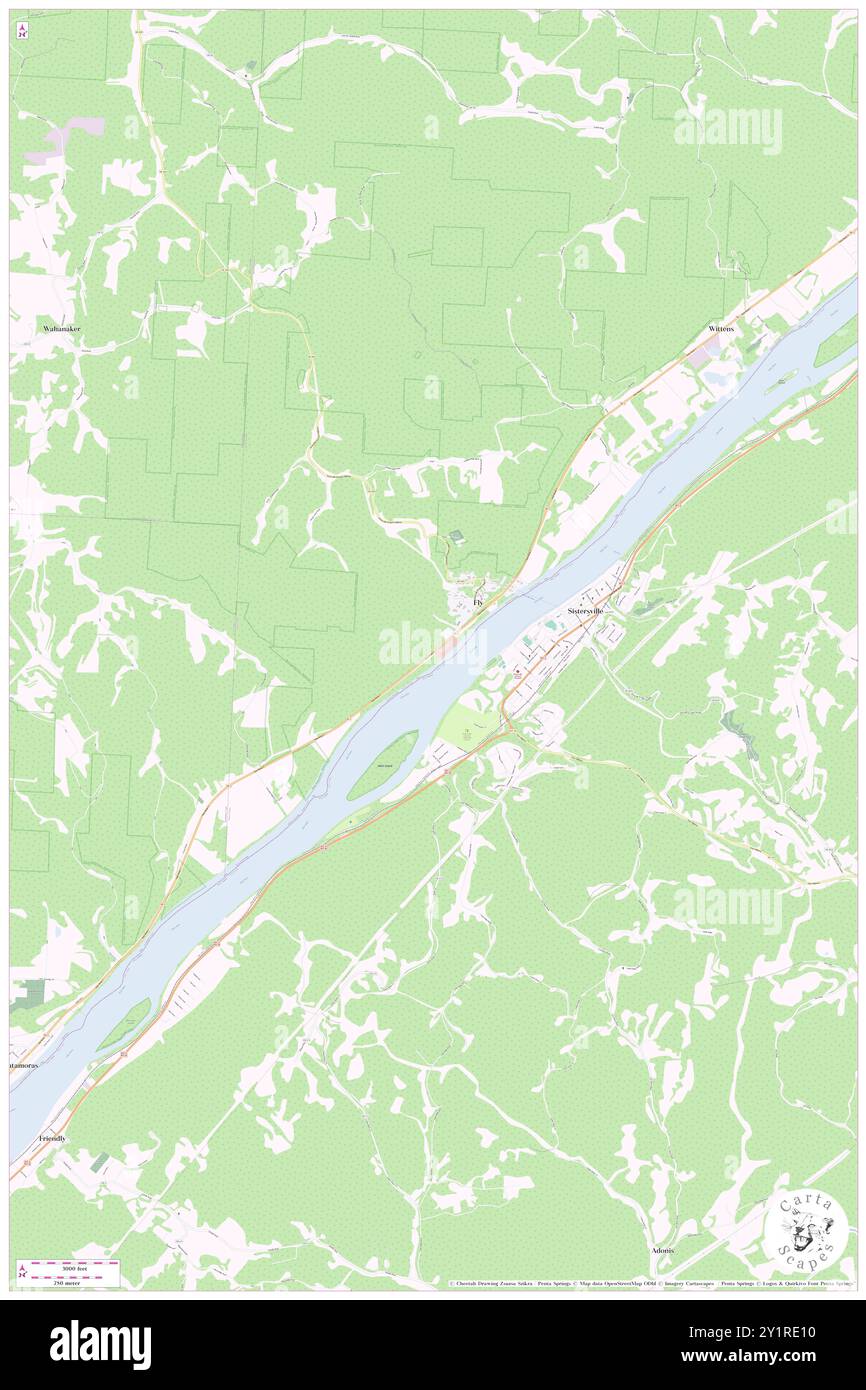 Stringtown (historical), Monroe County, US, United States, Ohio, N 39 ...