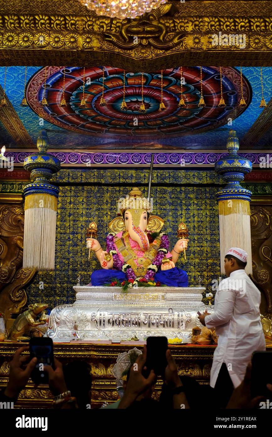 08 September 2024, Pune, Maharashtra, India, Beautiful sculpture of ...