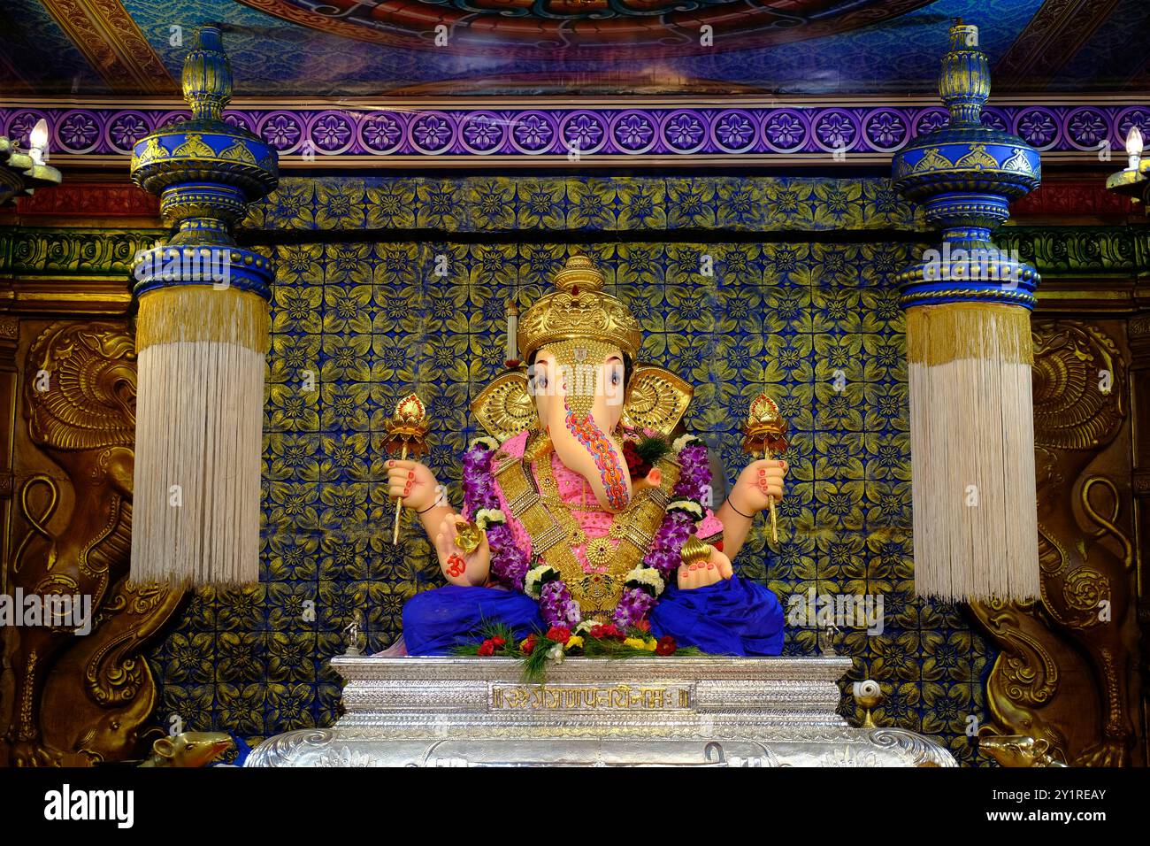 08 September 2024, Pune, Maharashtra, India, Beautiful sculpture of ...