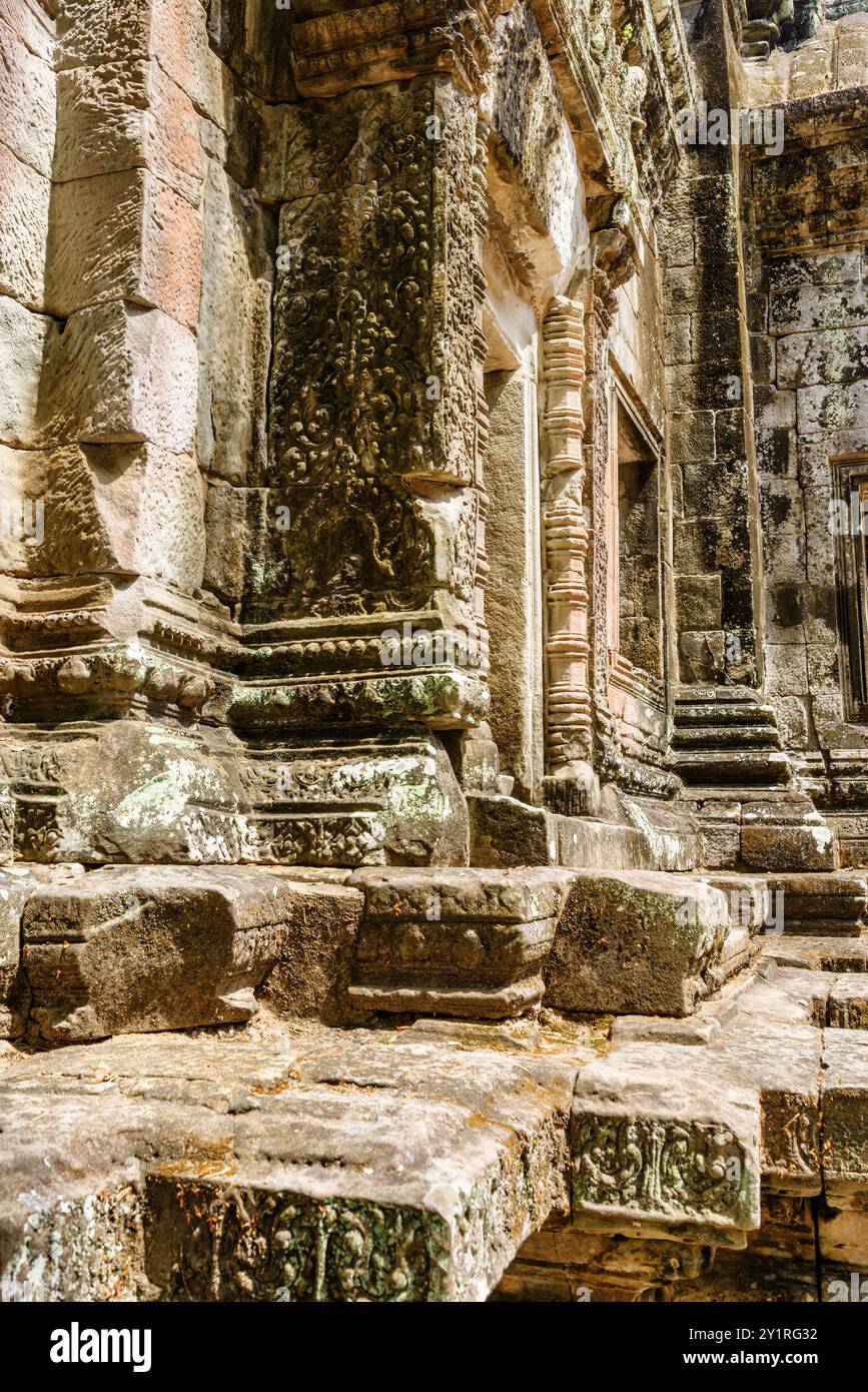 Ancient buildings of Thommanon temple in enigmatic Angkor, Siem Reap ...