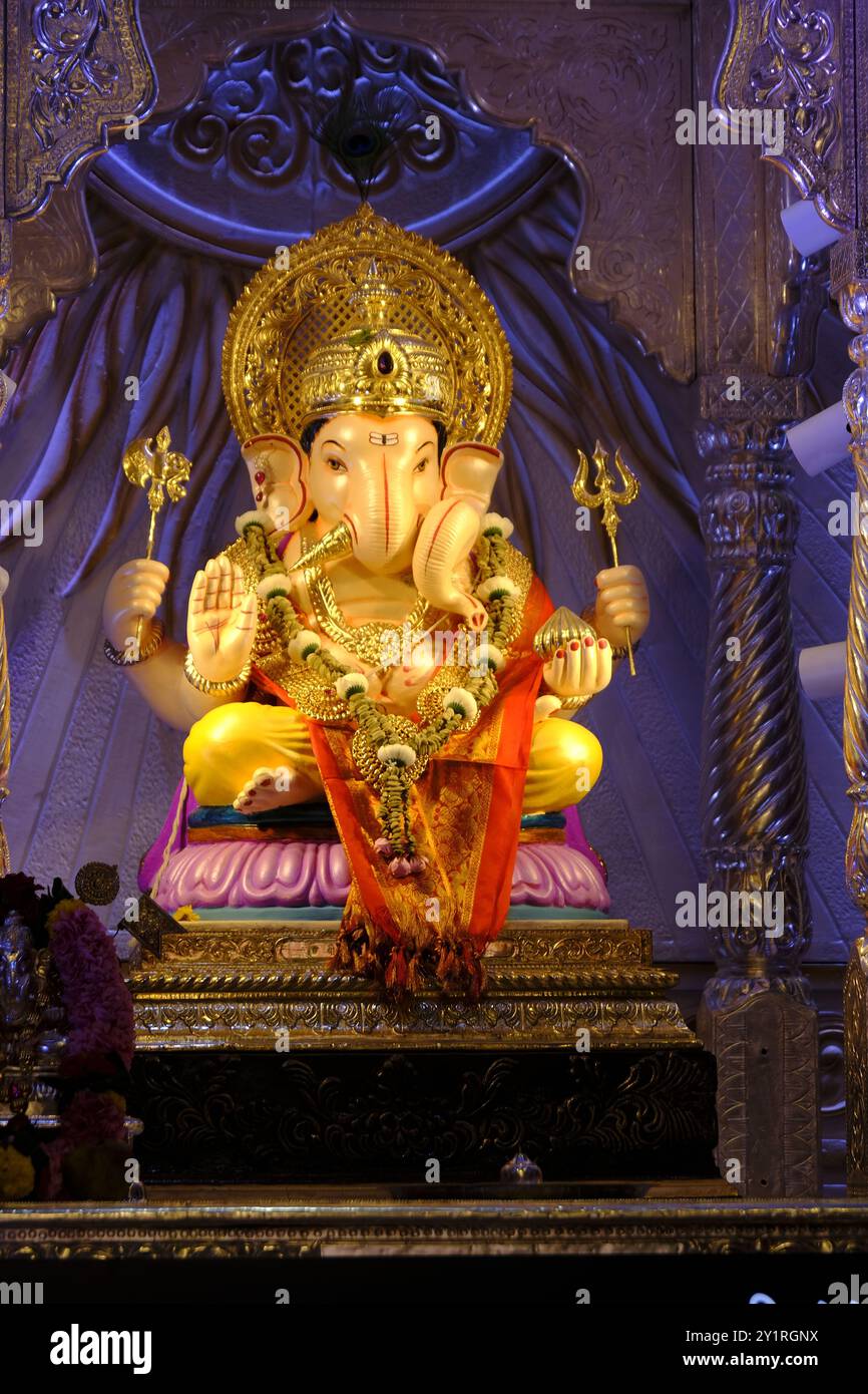 07 September 2024, Pune, Maharashtra, India, Beautiful sculpture of ...