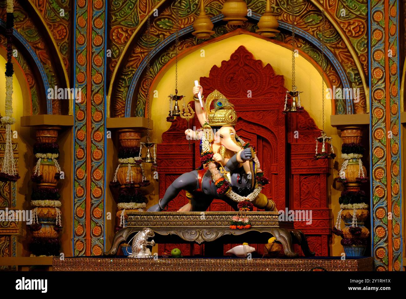 07 September 2024, Pune, Maharashtra, India, Beautiful idol of Lord ...