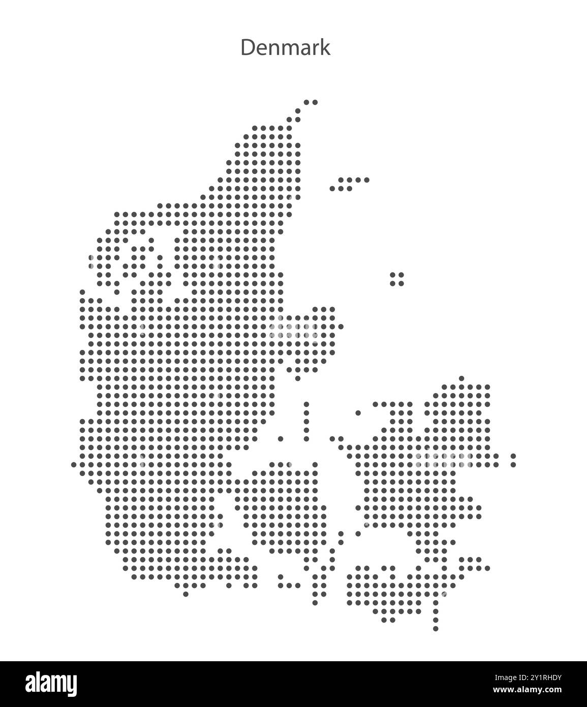 Abstract Denmark dot pattern design. Stylized dotted vector map of Denmark Stock Vector Image ...