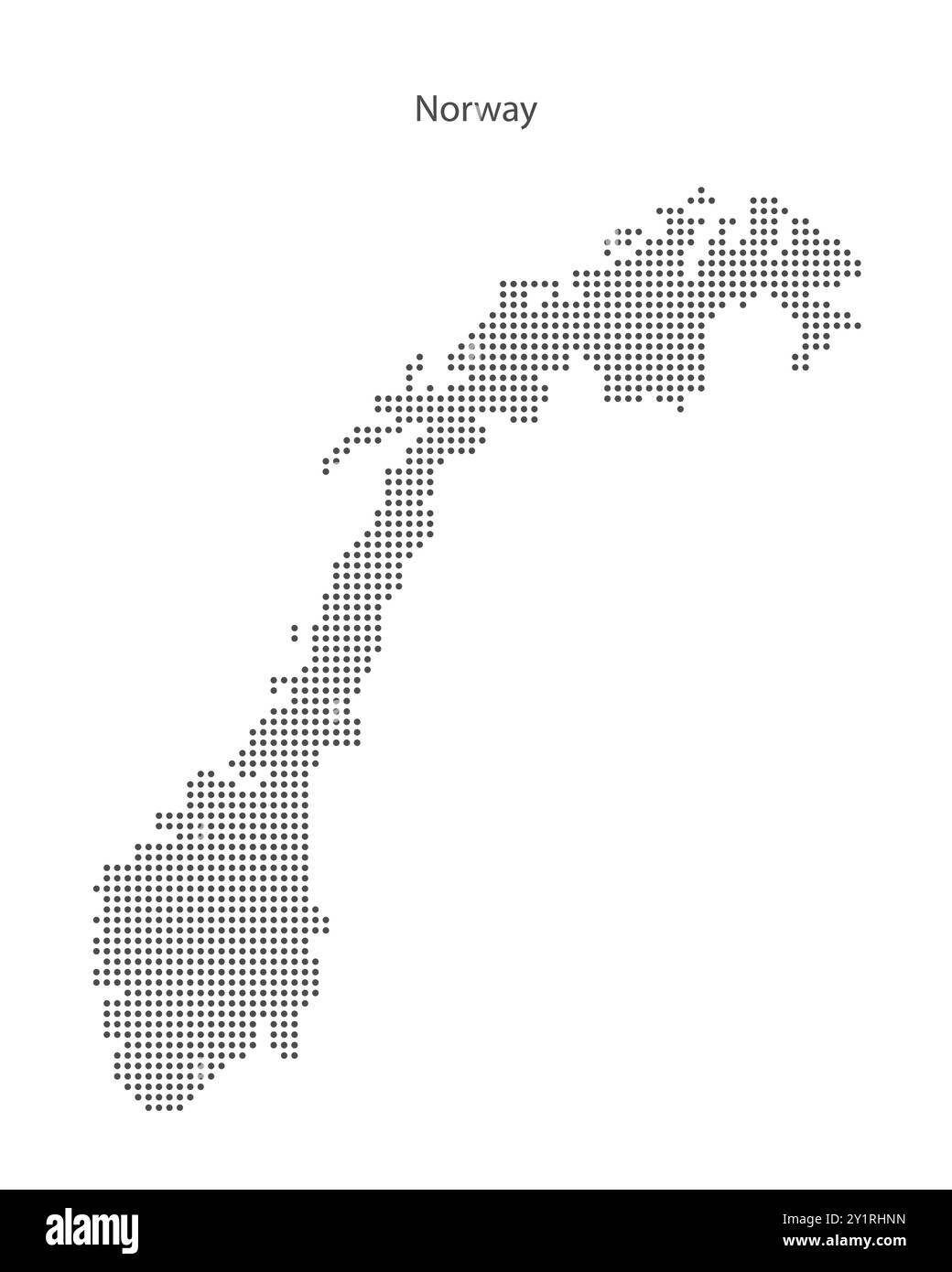 Stylized Dotted Vector Map of Norway. Abstract Norway Dot Pattern ...