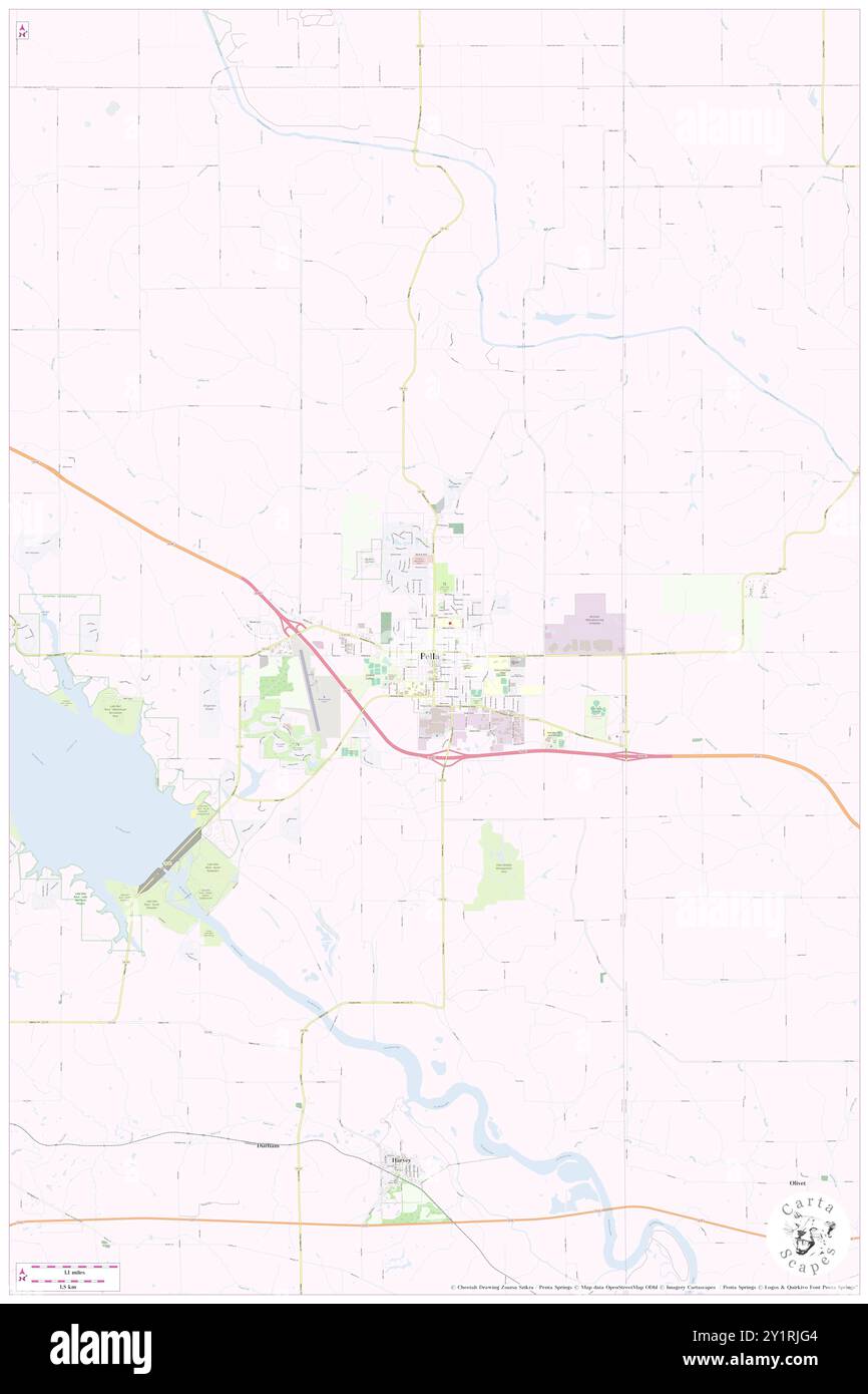 Pella iowa map Cut Out Stock Images & Pictures - Alamy