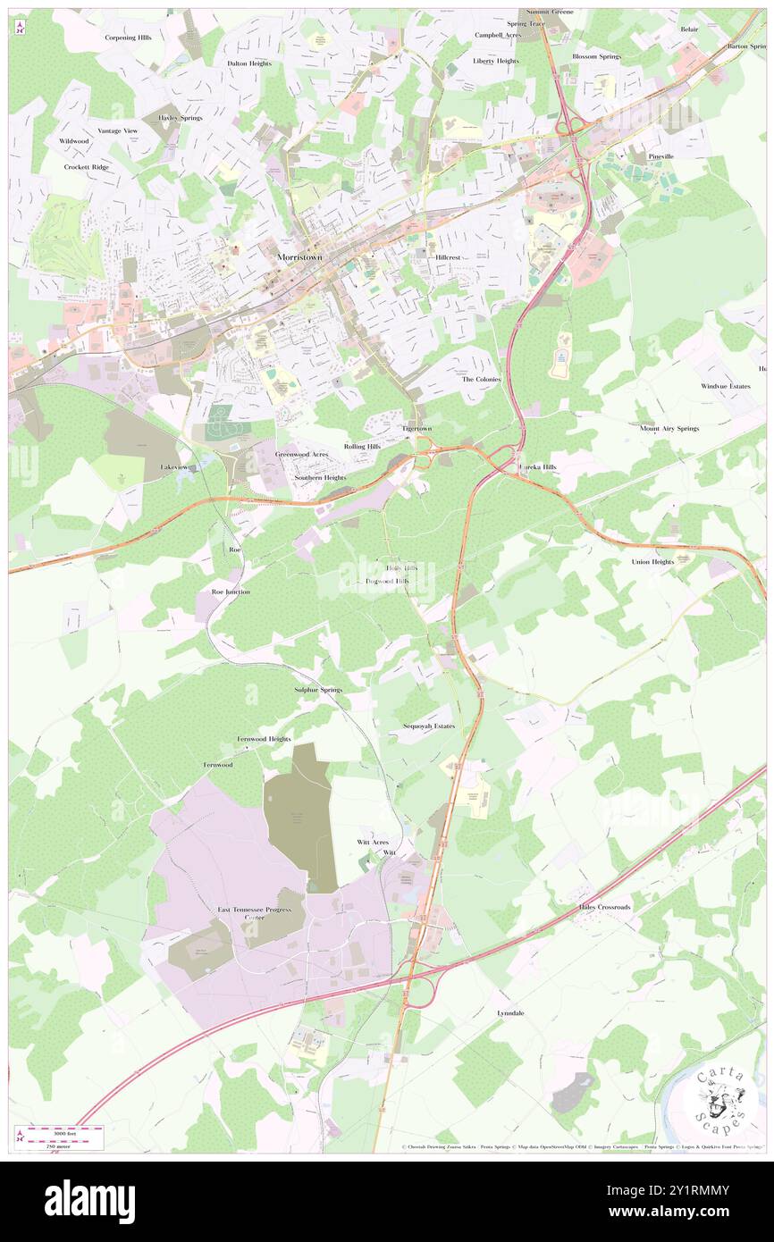 Dogwood Hills, Hamblen County, US, United States, Tennessee, N 36 10 ...