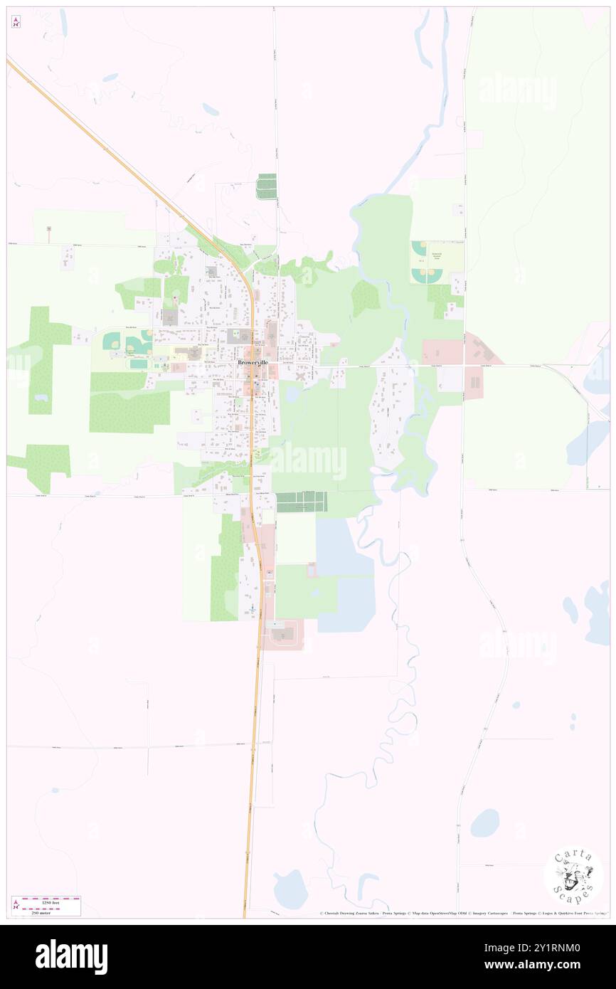 Map of browerville Cut Out Stock Images & Pictures - Alamy
