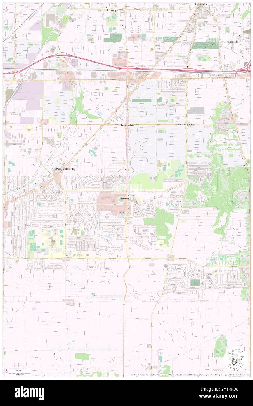Parma ohio map Cut Out Stock Images & Pictures - Alamy