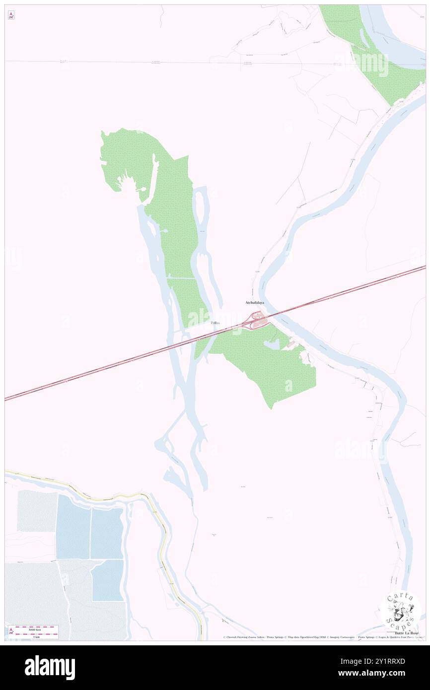 Iberville parish map hi-res stock photography and images - Alamy