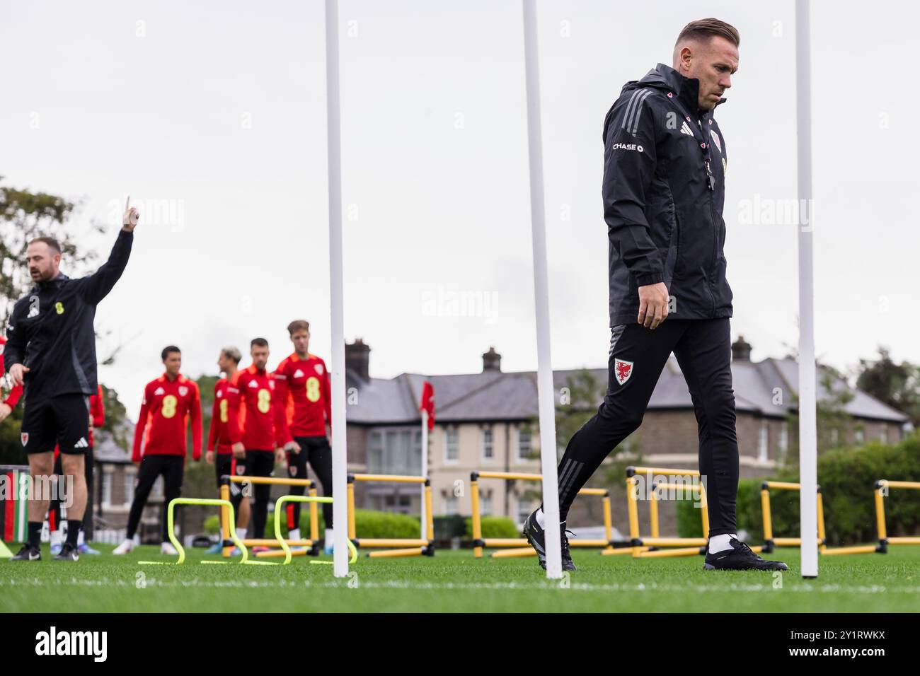 PONTYCLUN, UK. 08th Sep, 2024. Wales' National Team Manager Craig ...
