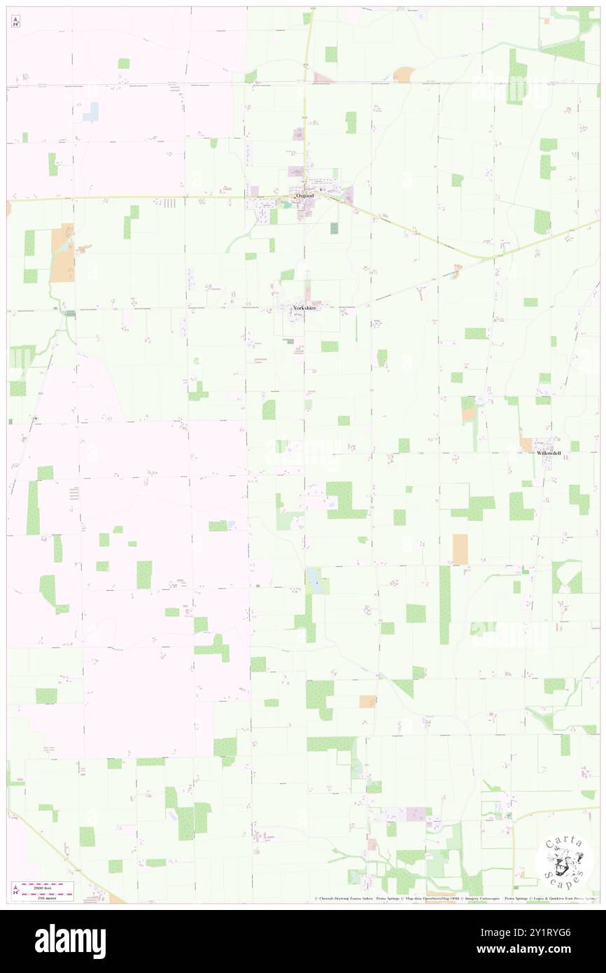 Strakers (historical), Darke County, US, United States, Ohio, N 40 18 ...