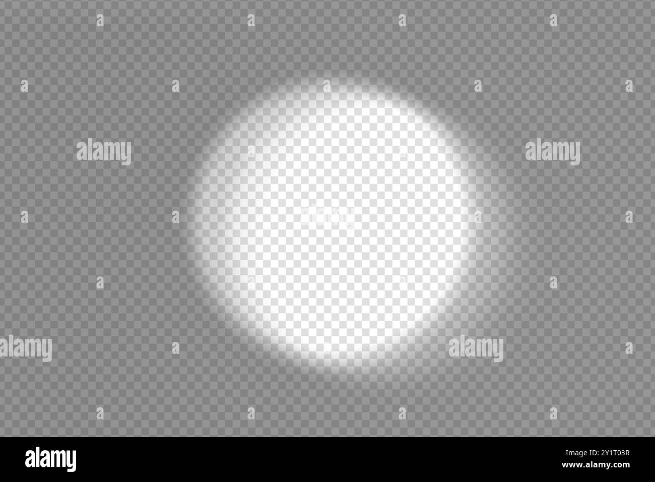 Shadow overlay spotlight effect isolated on a transparent background ...