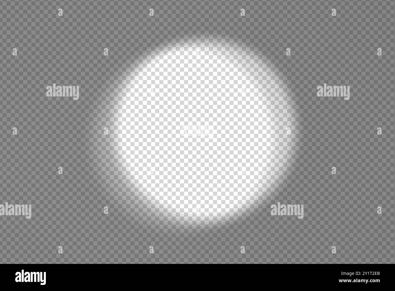 Shadow overlay spotlight effect isolated on a transparent background ...
