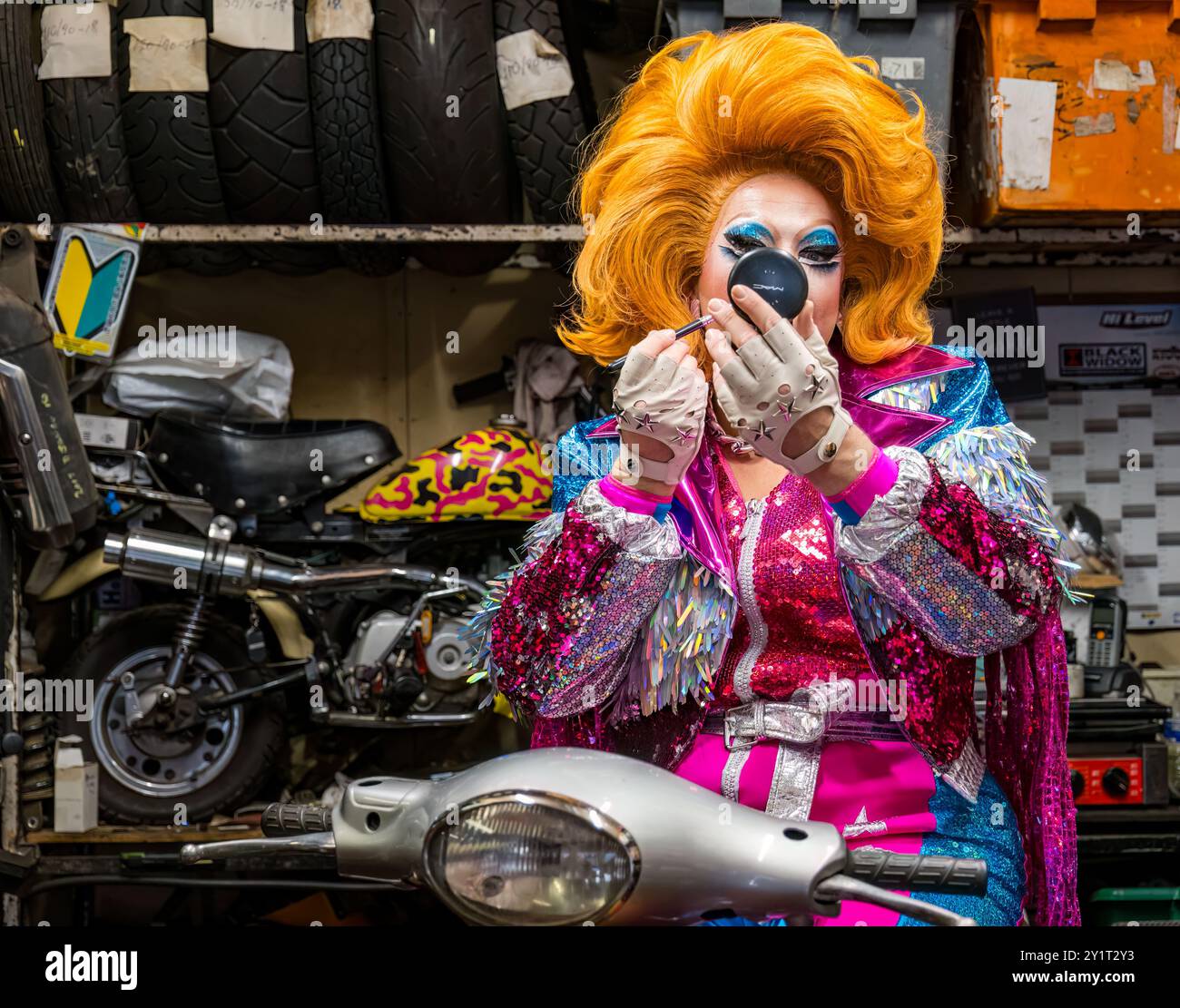 Applying up hi-res stock photography and images - Alamy