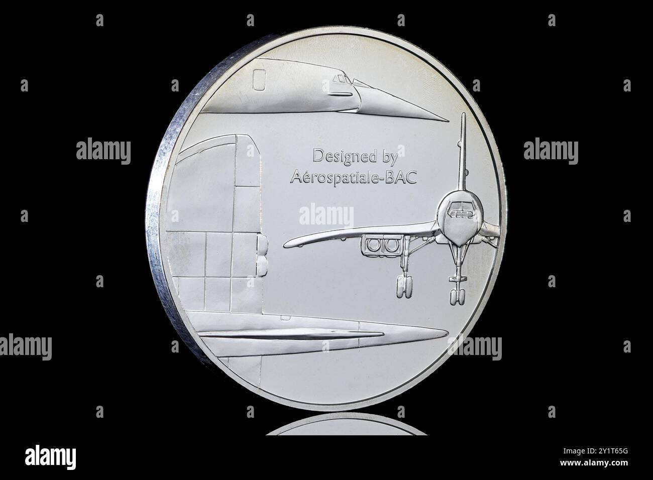 40th anniversary of the first flight of Concorde medallion issued in ...