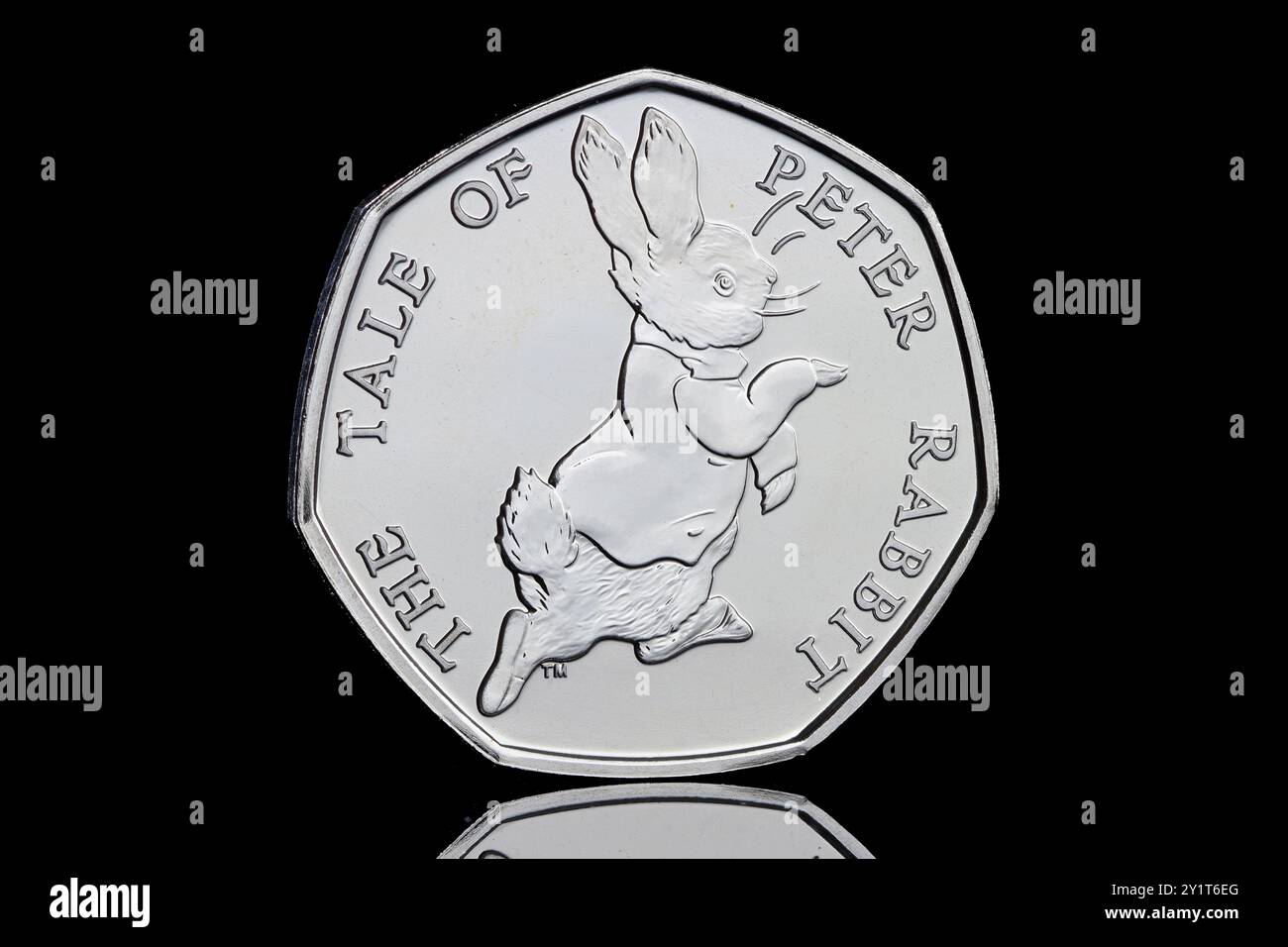 2017 UK 50p featuring The Tale Of Peter Rabbit from the Beatrix Potter ...