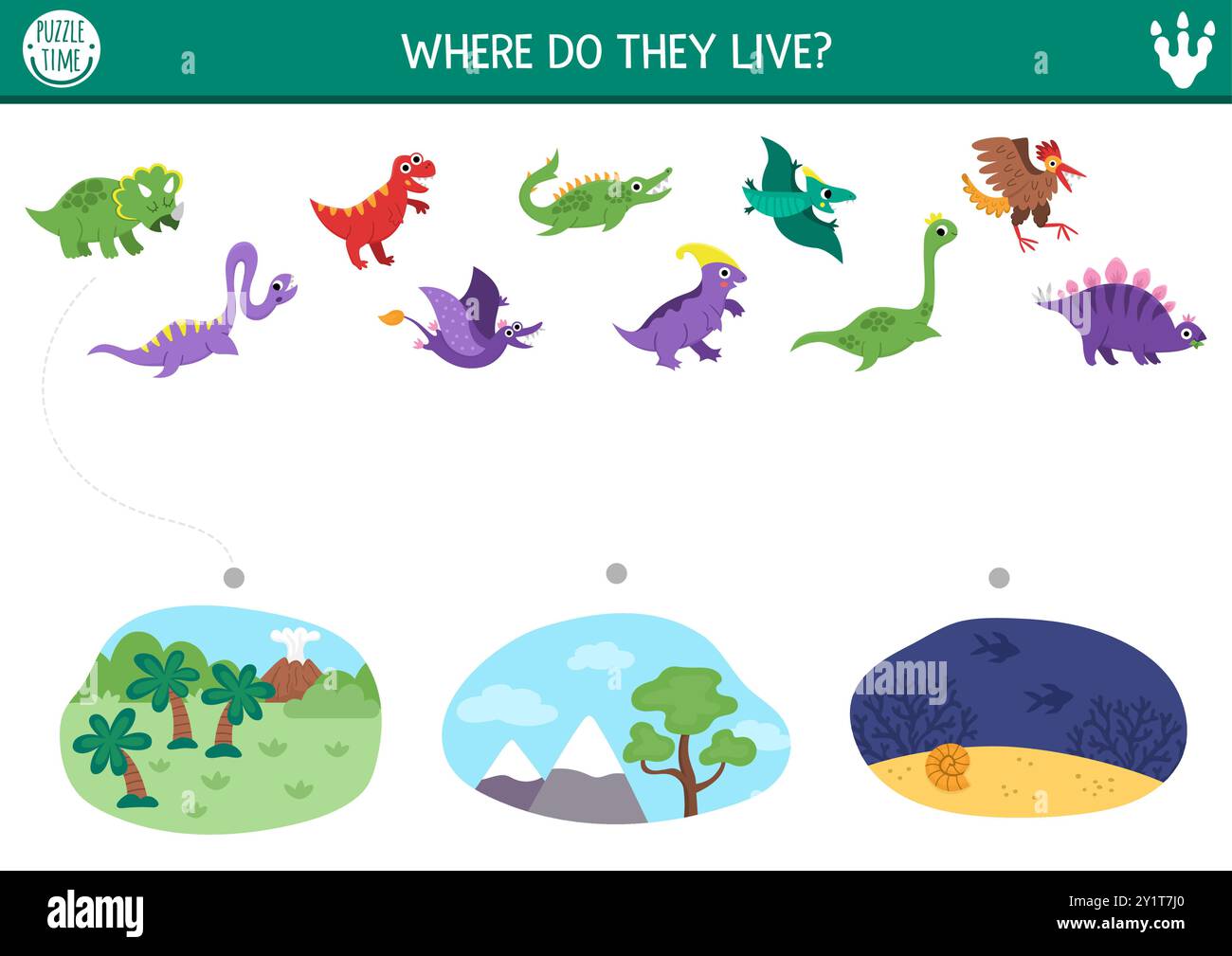 Animals and their habitat activity sheet hi-res stock photography and ...