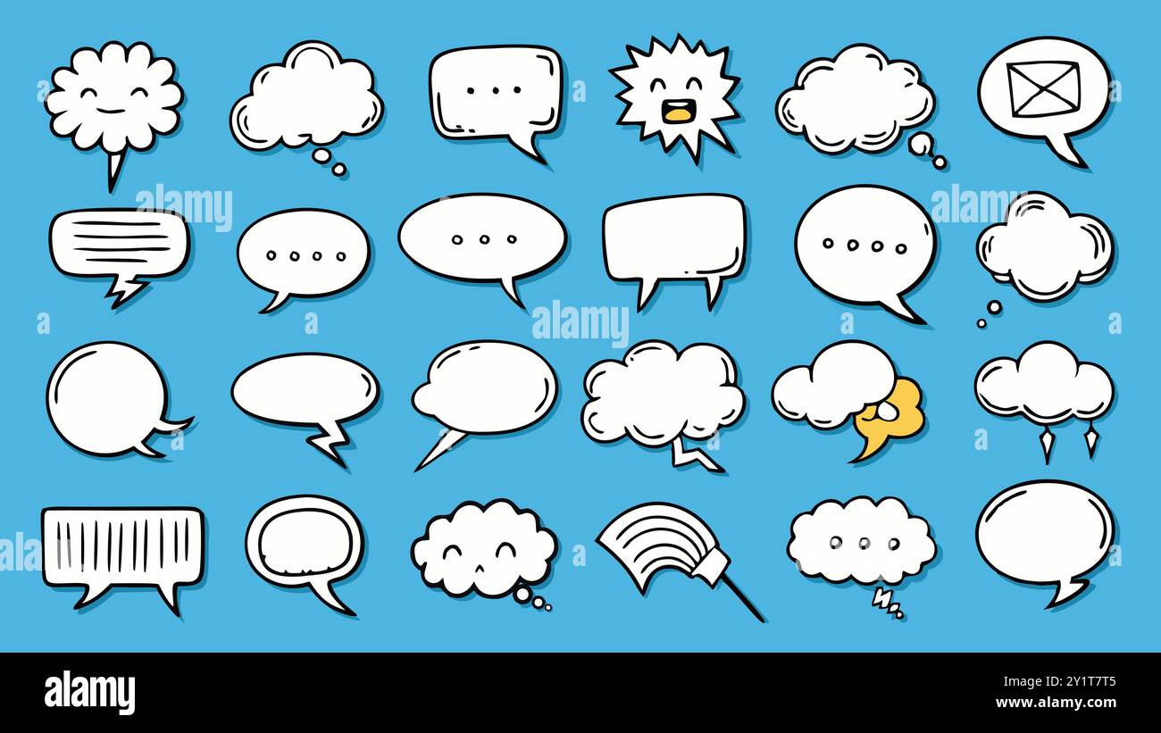 Empty Comment Speech Bubble. Cartoon Text Box for Message, Comic ...