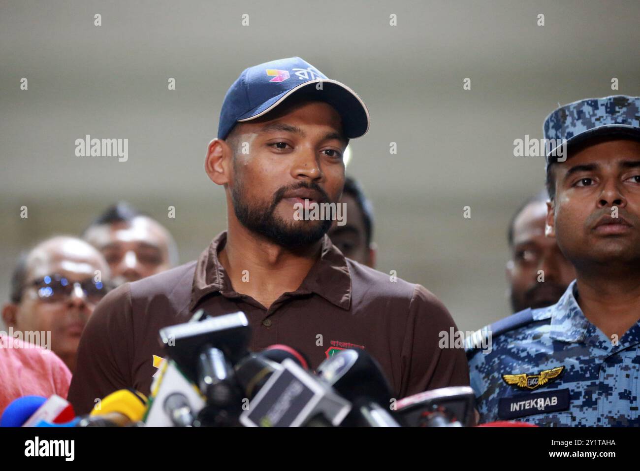 Bangladesh Test Team captain Nazmul Hossain Shanto speaks to press ...